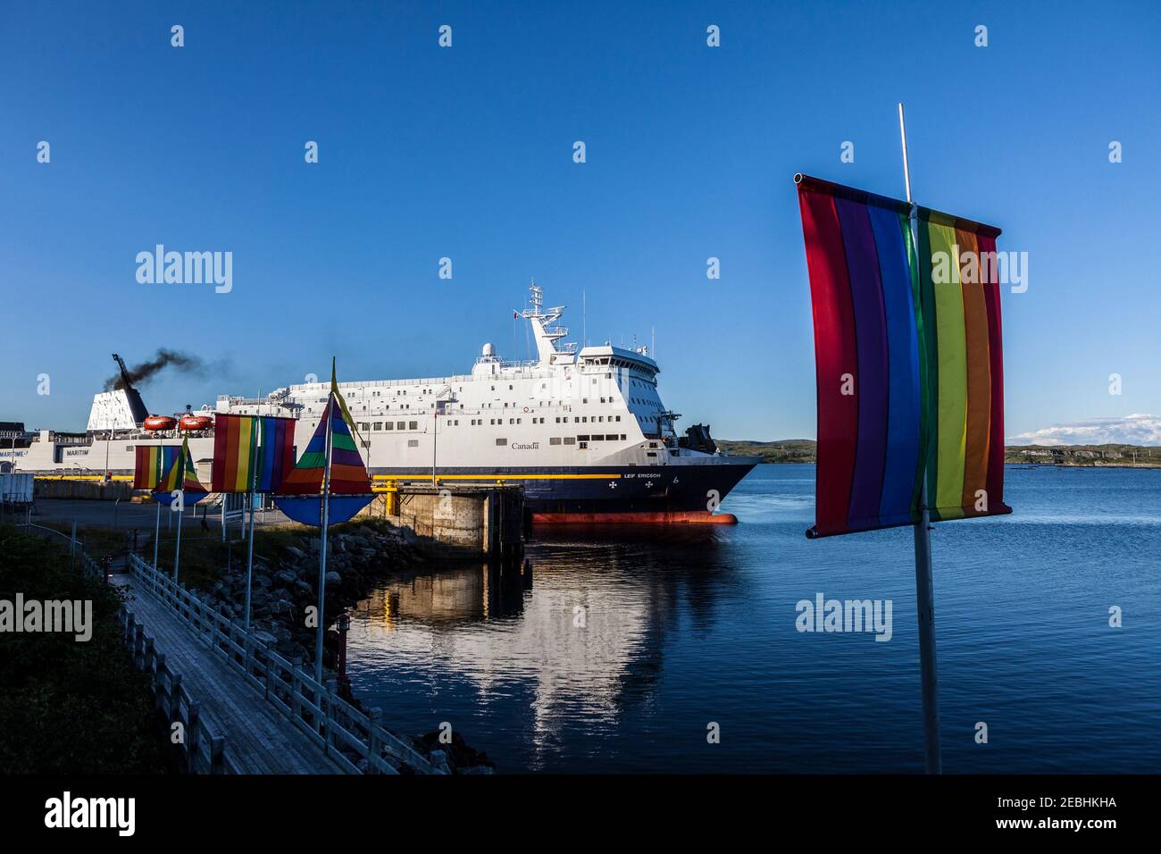 town of Port aux basques, Newfoundland, west coast of Newfoundland ...