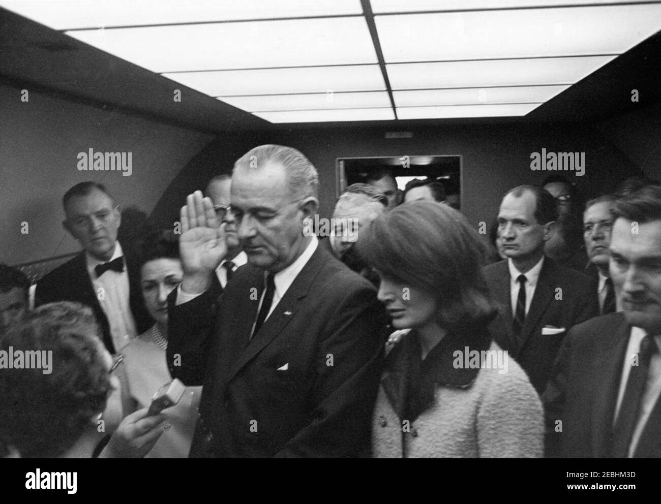 Trip to Texas: Swearing-in ceremony aboard Air Force One, Lyndon B ...