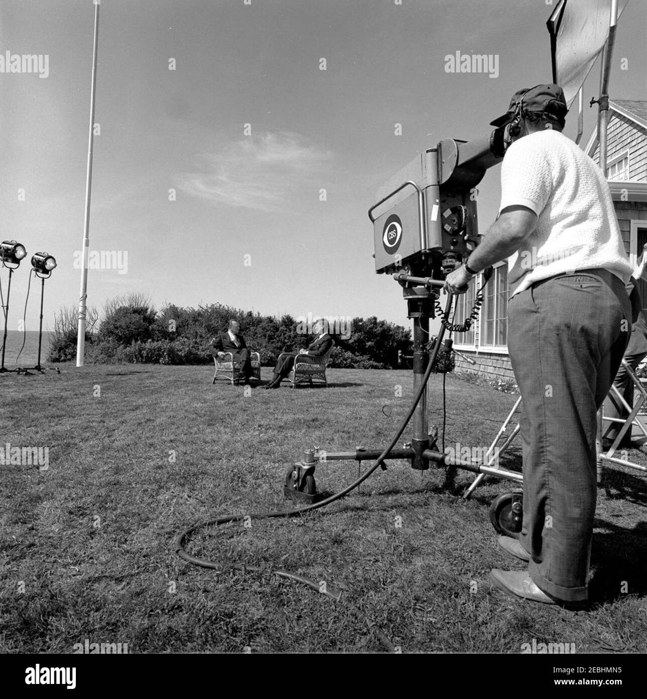 Labor Day weekend at Hyannis Port: Interview with Walter Cronkite, CBS ...