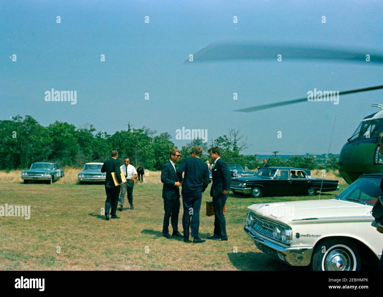 Trip to Hyannis Port: President Kennedy with Robert F. Kennedy (RFK ...