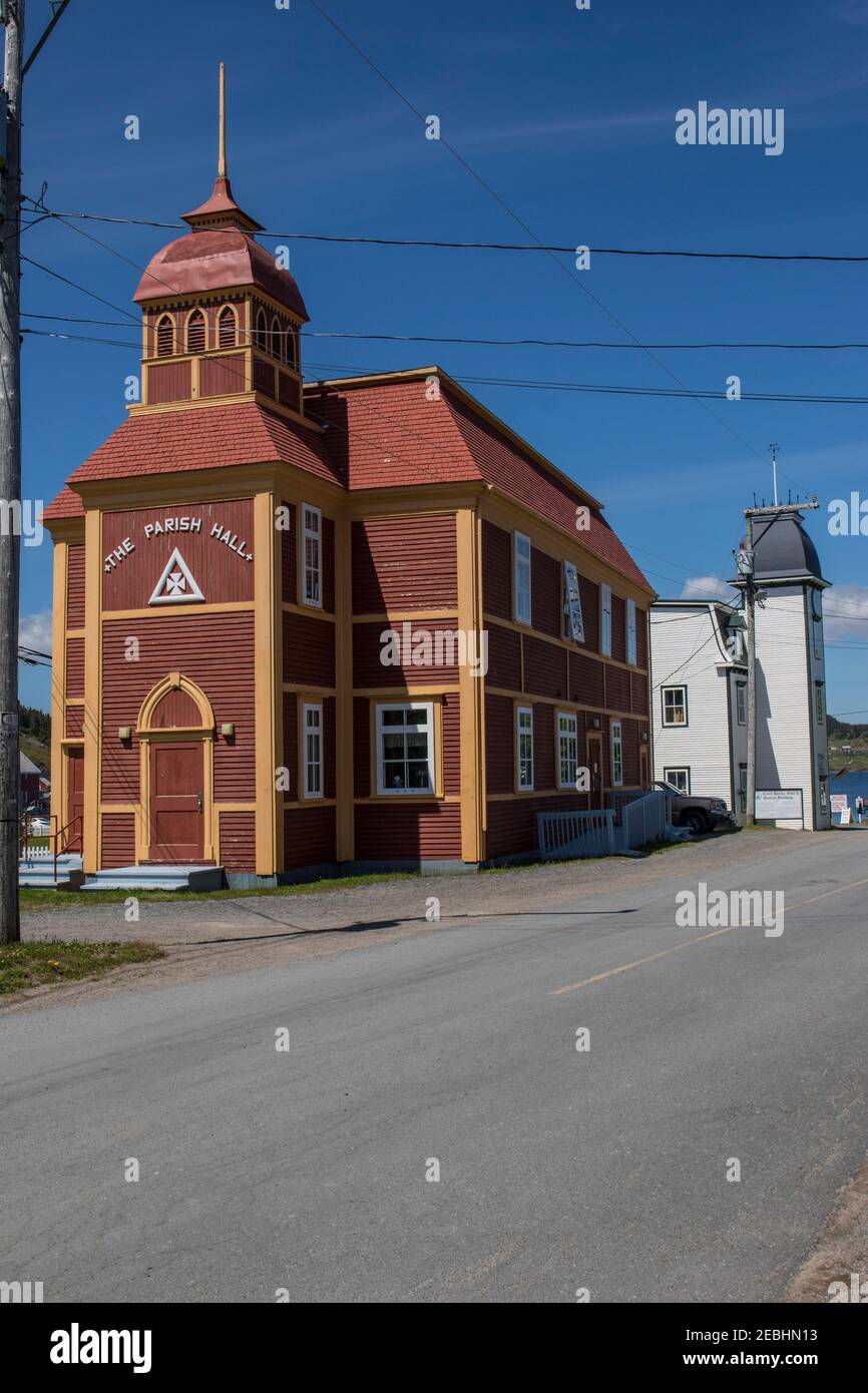 Parish hall, Trinity, Newfoundland, Canada Stock Photo - Alamy