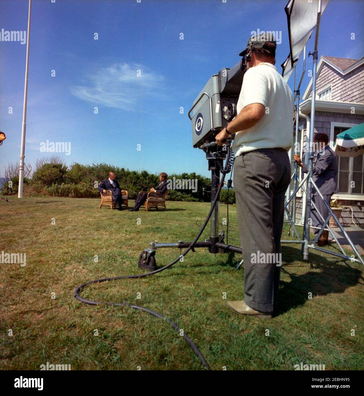 Labor Day weekend at Hyannis Port: Interview with Walter Cronkite, CBS ...