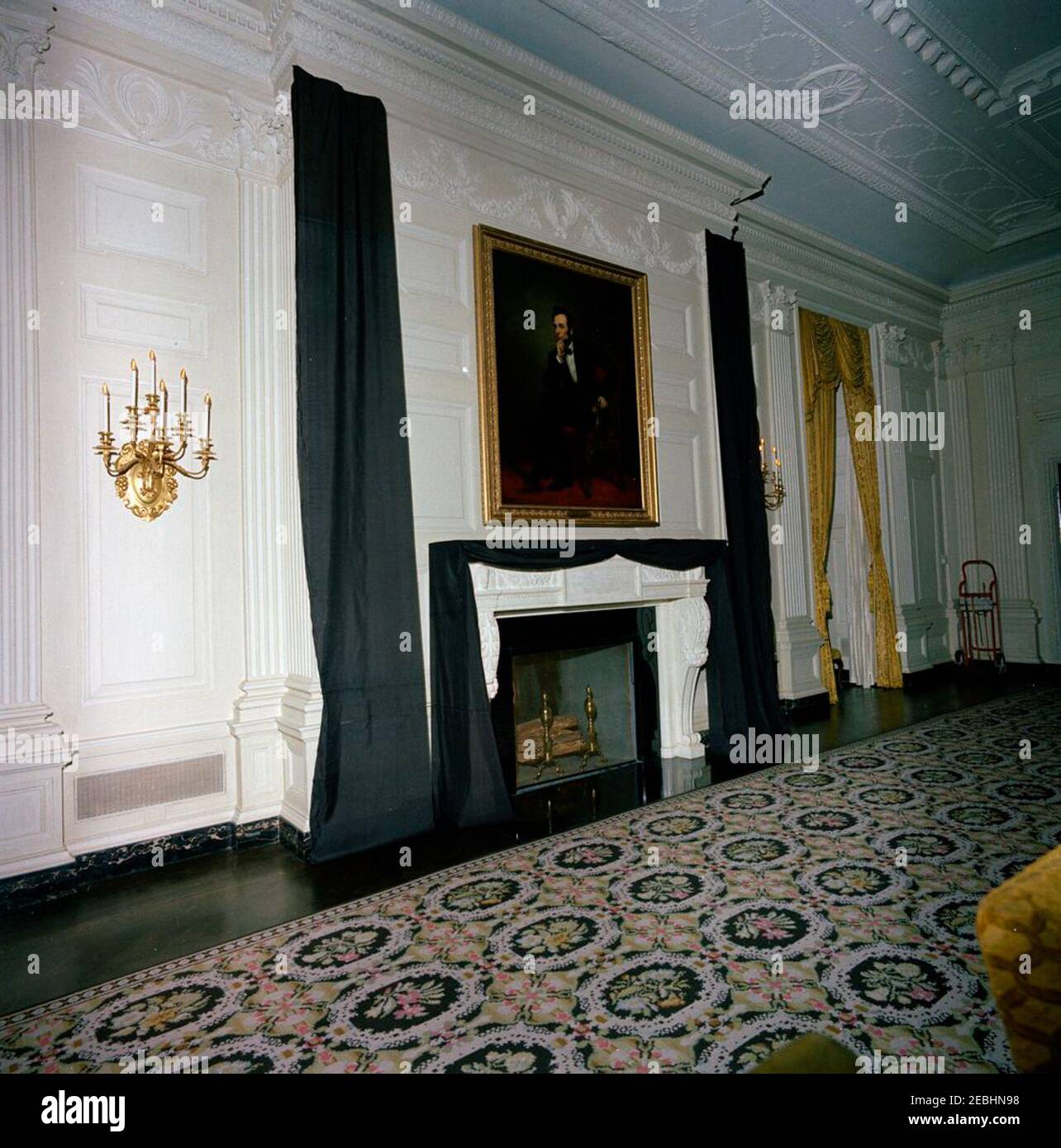 State Funeral of President Kennedy: White House, State Rooms and floral ...