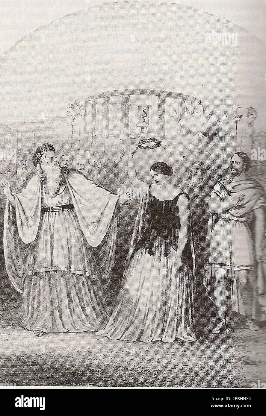 Norma-final scene-act 2-London 1843 Stock Photo - Alamy