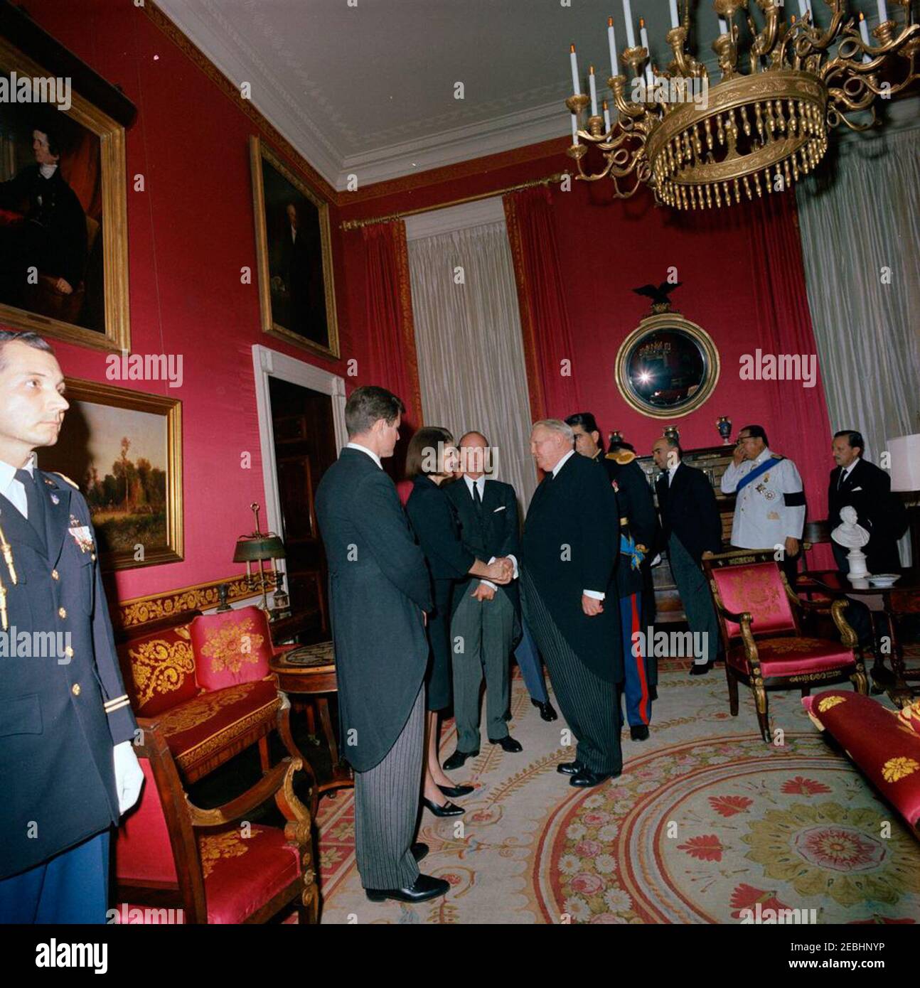 State Funeral of President Kennedy: White House, post funeral Reception ...