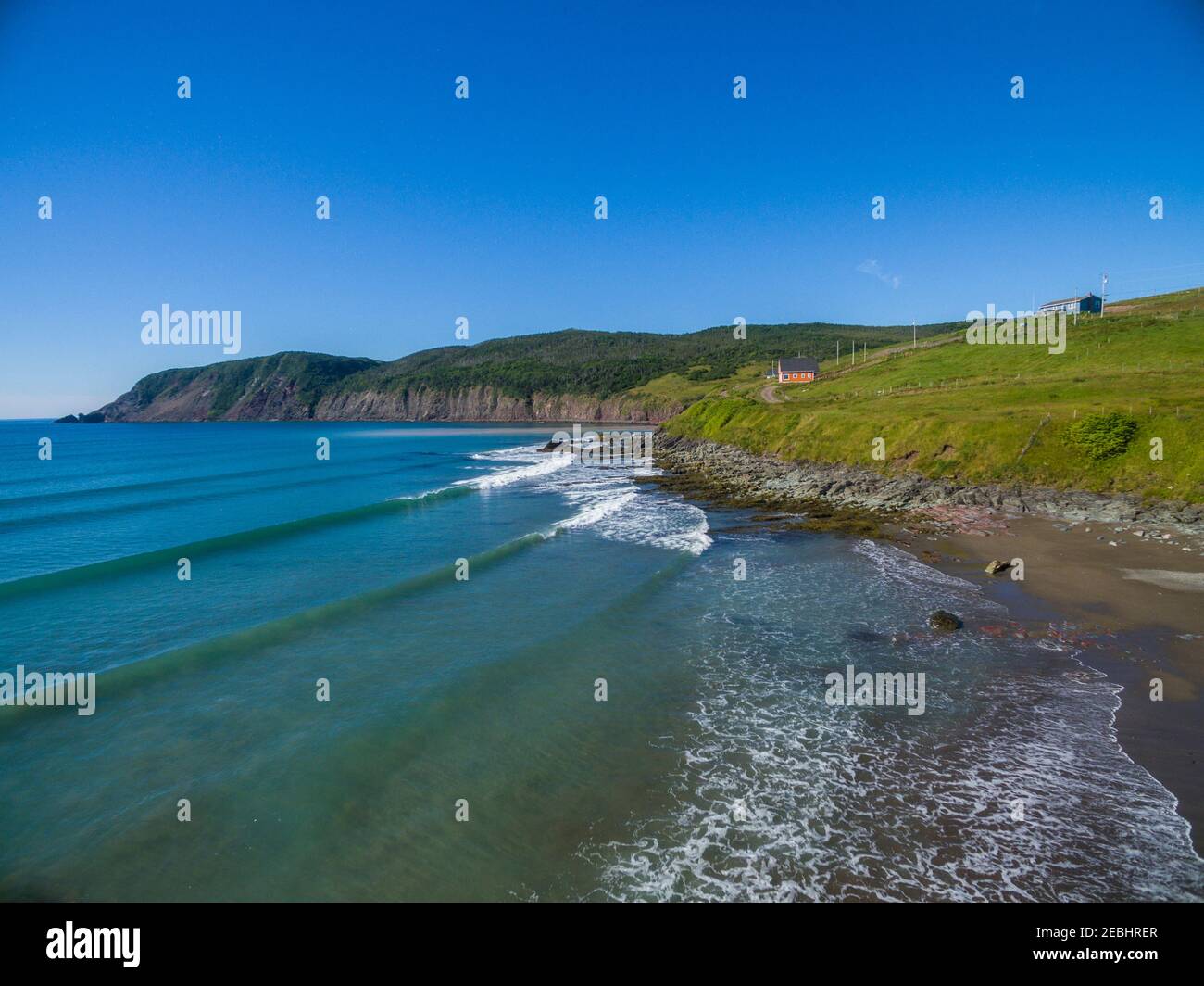 Sandy beach, Branch, Newfoundland, Canada Stock Photo - Alamy