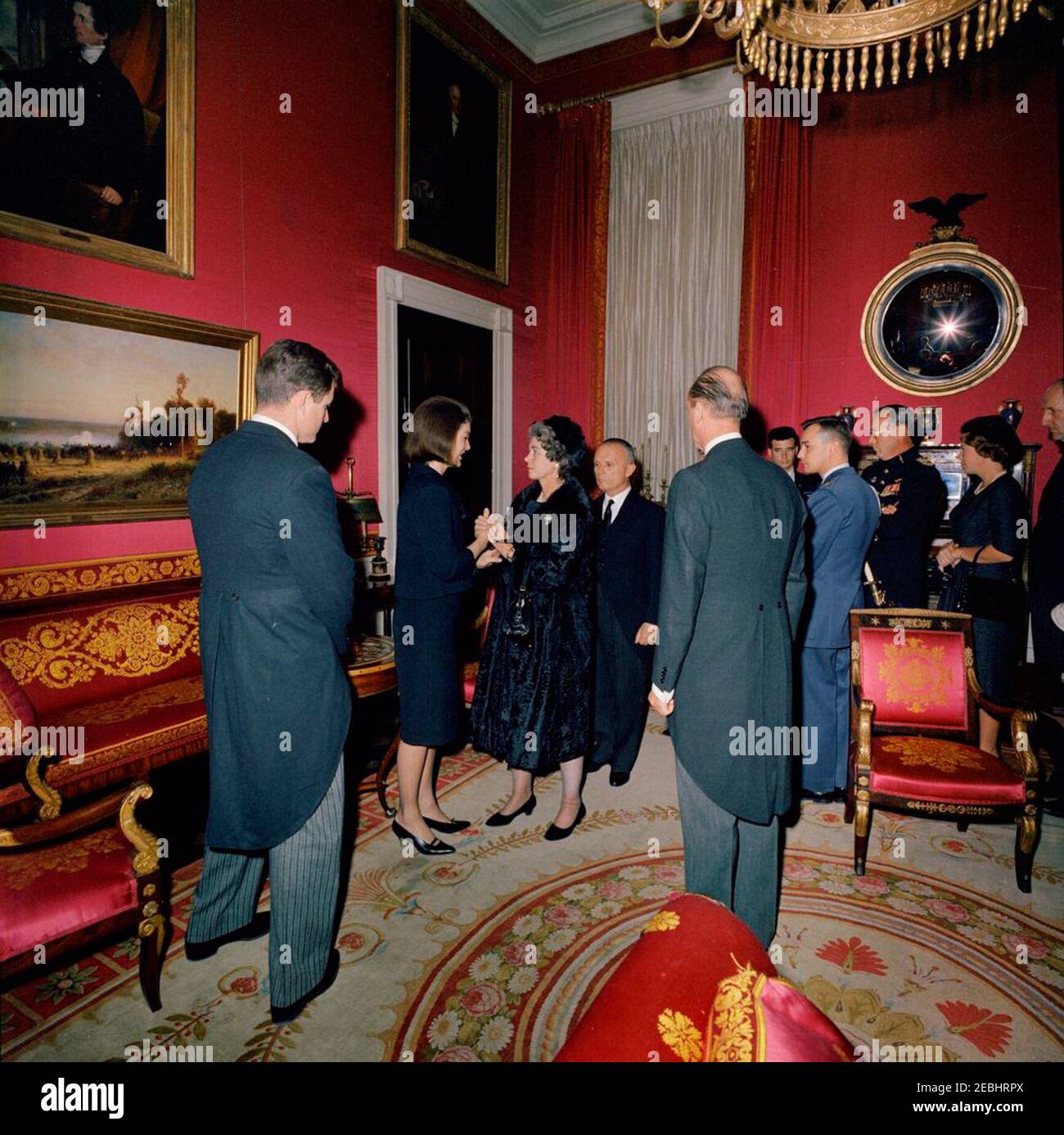 State Funeral of President Kennedy: White House, post funeral Reception ...
