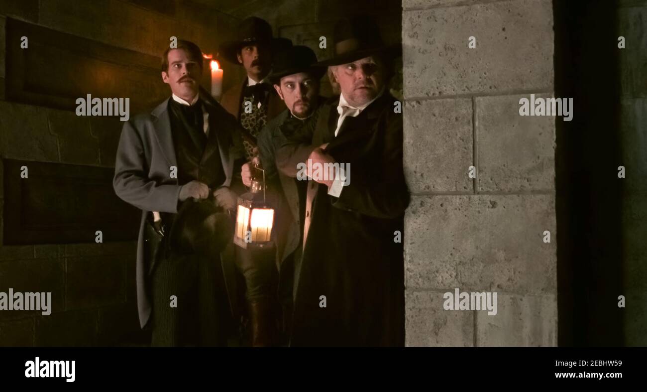 USA. Cary Elwes , Richard E. Grant , Billy Campbell, Anthony Hopkins in a scene from the (C ...