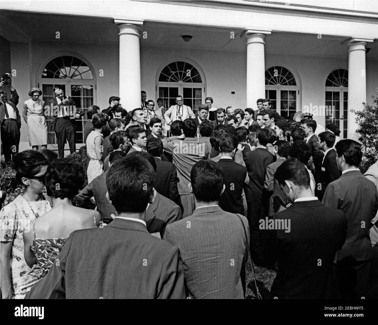Visit of a group of student leaders from Brazil, 9:43AM. President John ...