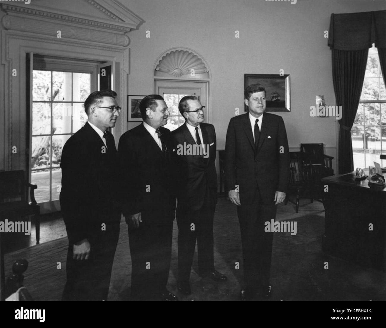 John f kennedy alan Black and White Stock Photos & Images - Alamy