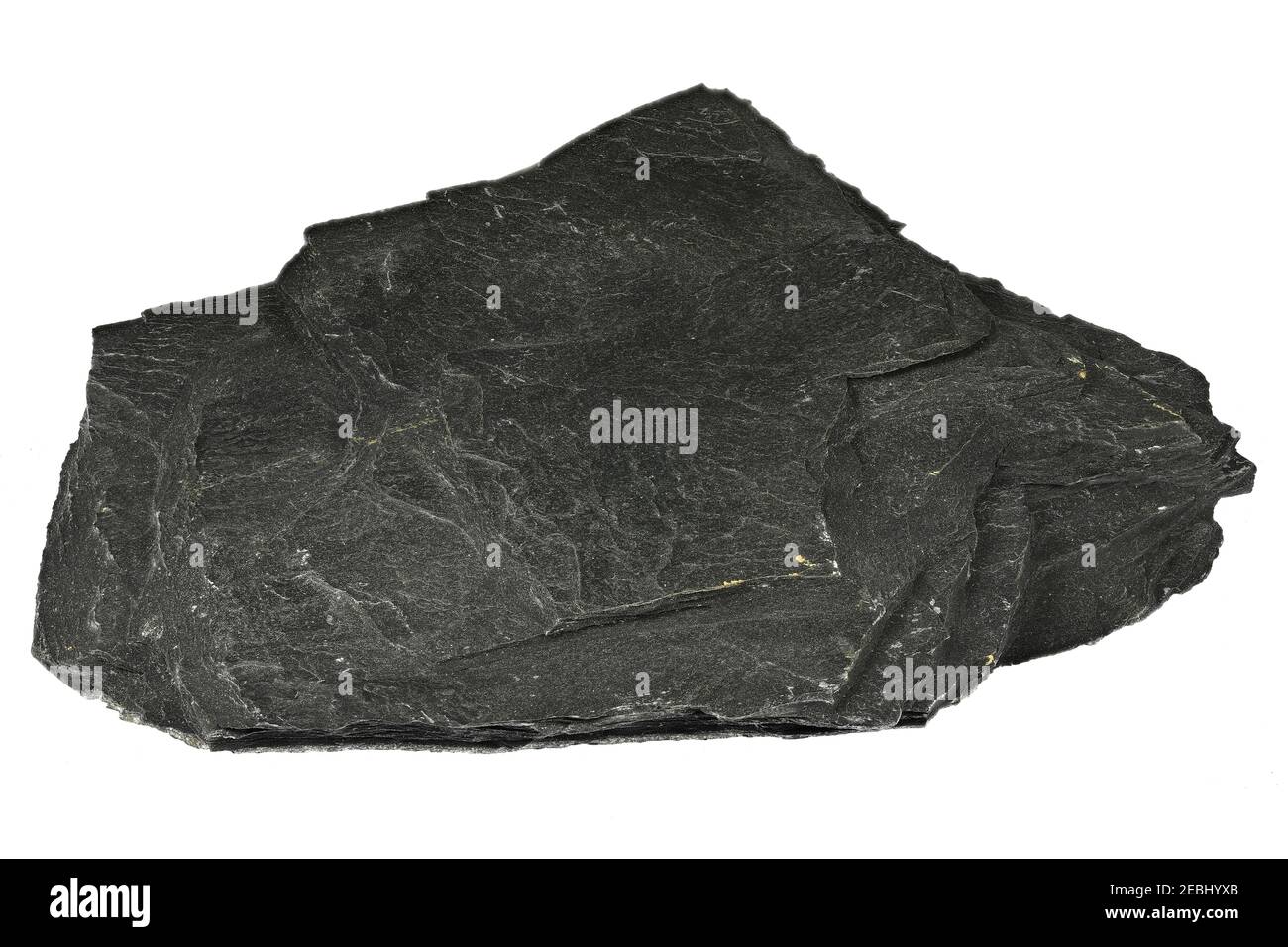 clay slate from Lehesten, Germany isolated on white background Stock ...