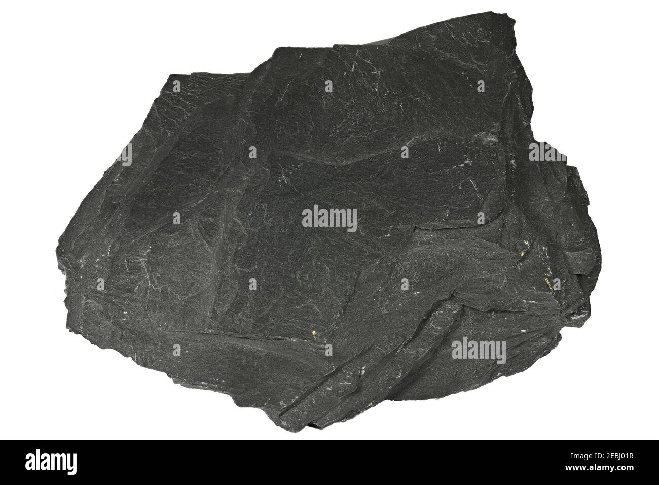 clay slate from Lehesten, Germany isolated on white background Stock ...