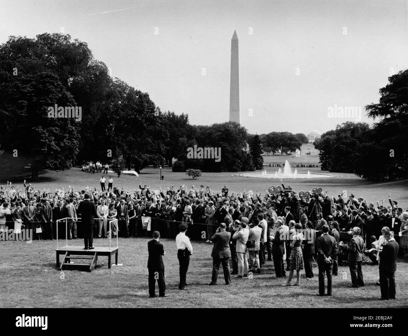 White house press corps Black and White Stock Photos & Images - Alamy