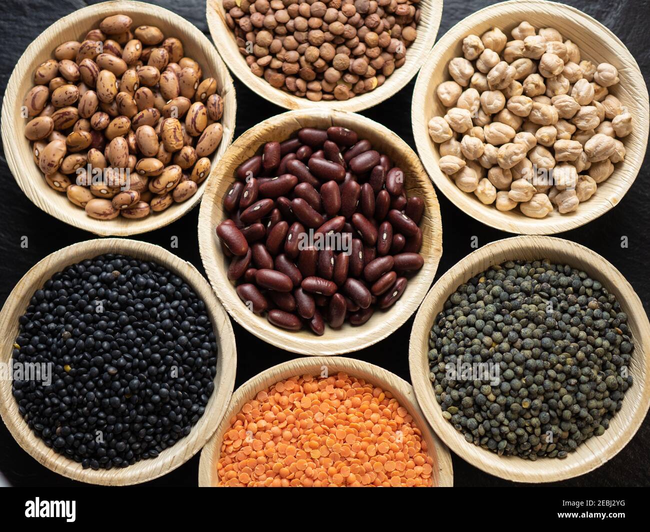 Dried, legume, leguminous plants, assortment chickpea, kidney beans ...