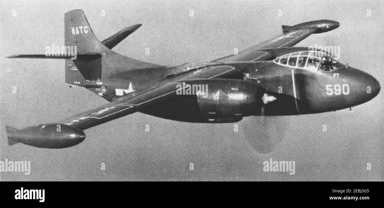 North American AJ-1 Savage bomber of the Naval Air Test Center in ...