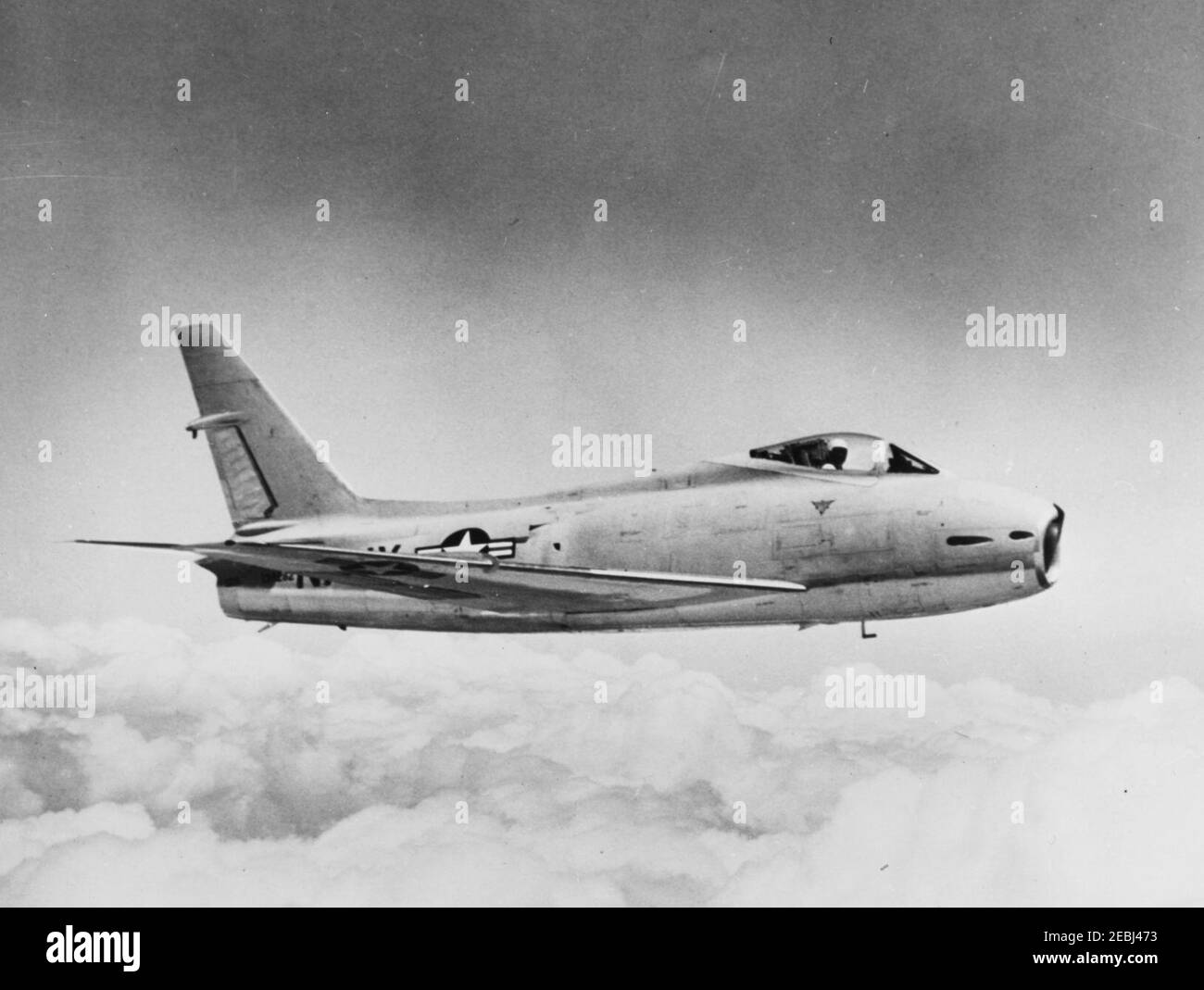 North American FJ-4 Fury in flight c1957 Stock Photo - Alamy