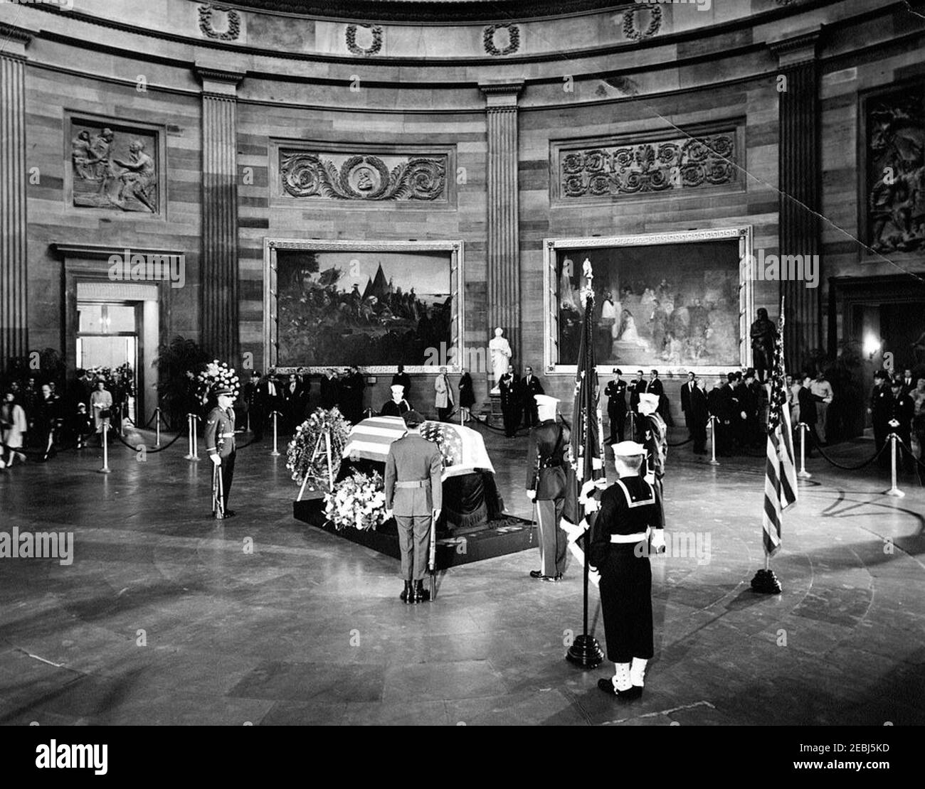 State Funeral of President Kennedy: Lying in state at the United States ...