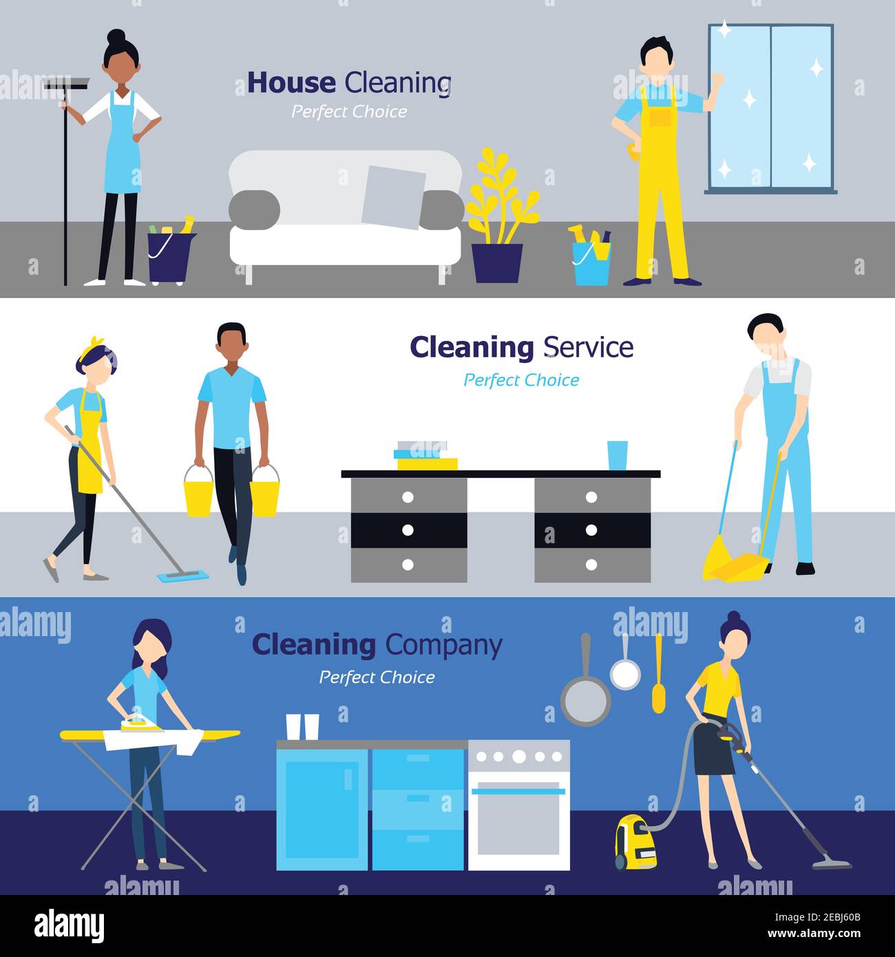 Mop cleaning business card hi-res stock photography and images - Alamy