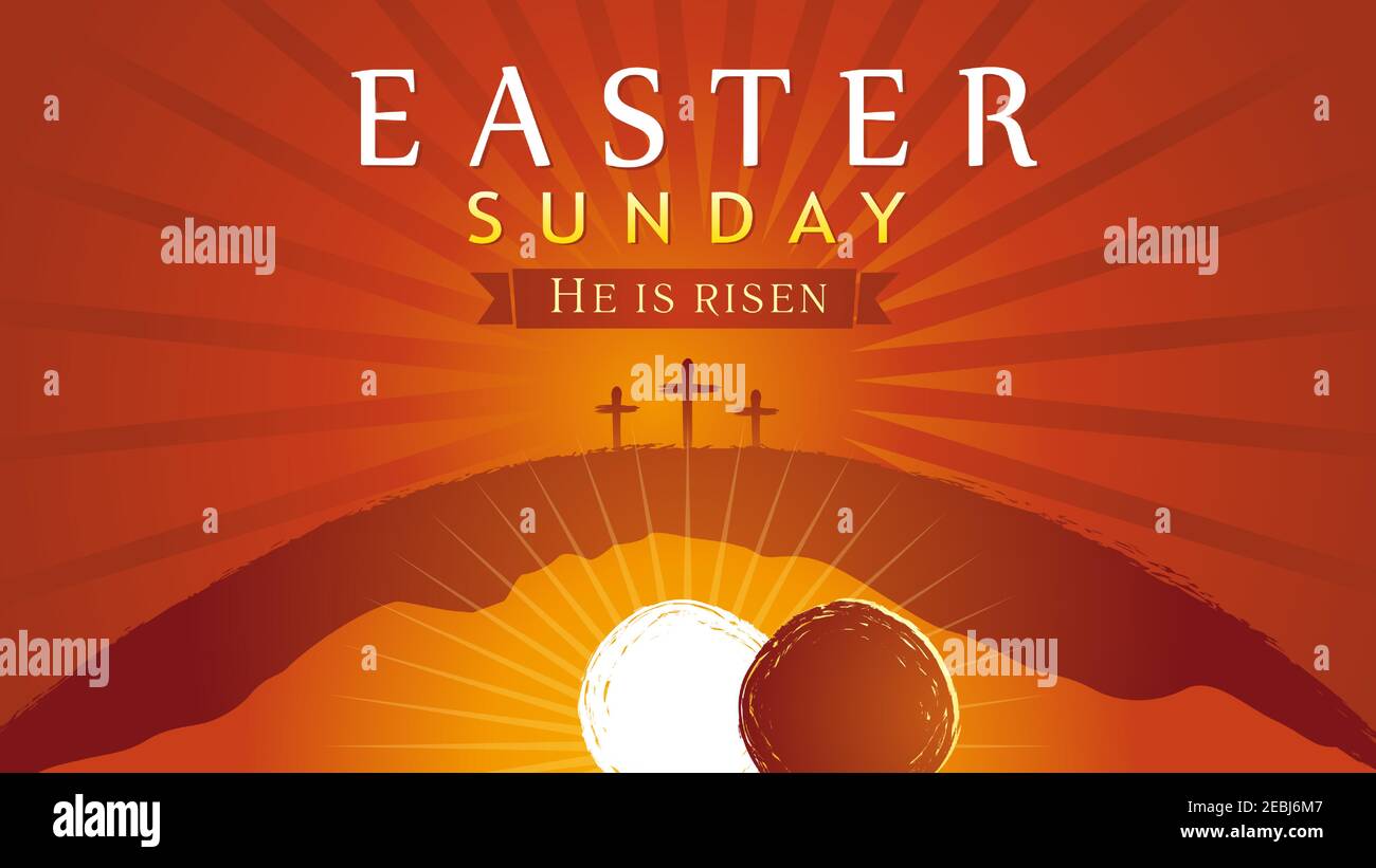 Easter sunrise service Stock Vector Images - Alamy