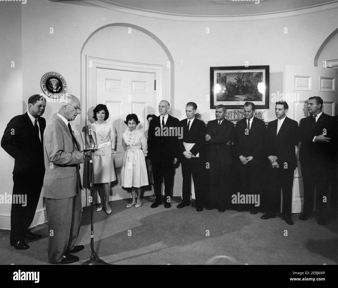 Presentation of the 1st White House Guide Book to President Kennedy ...