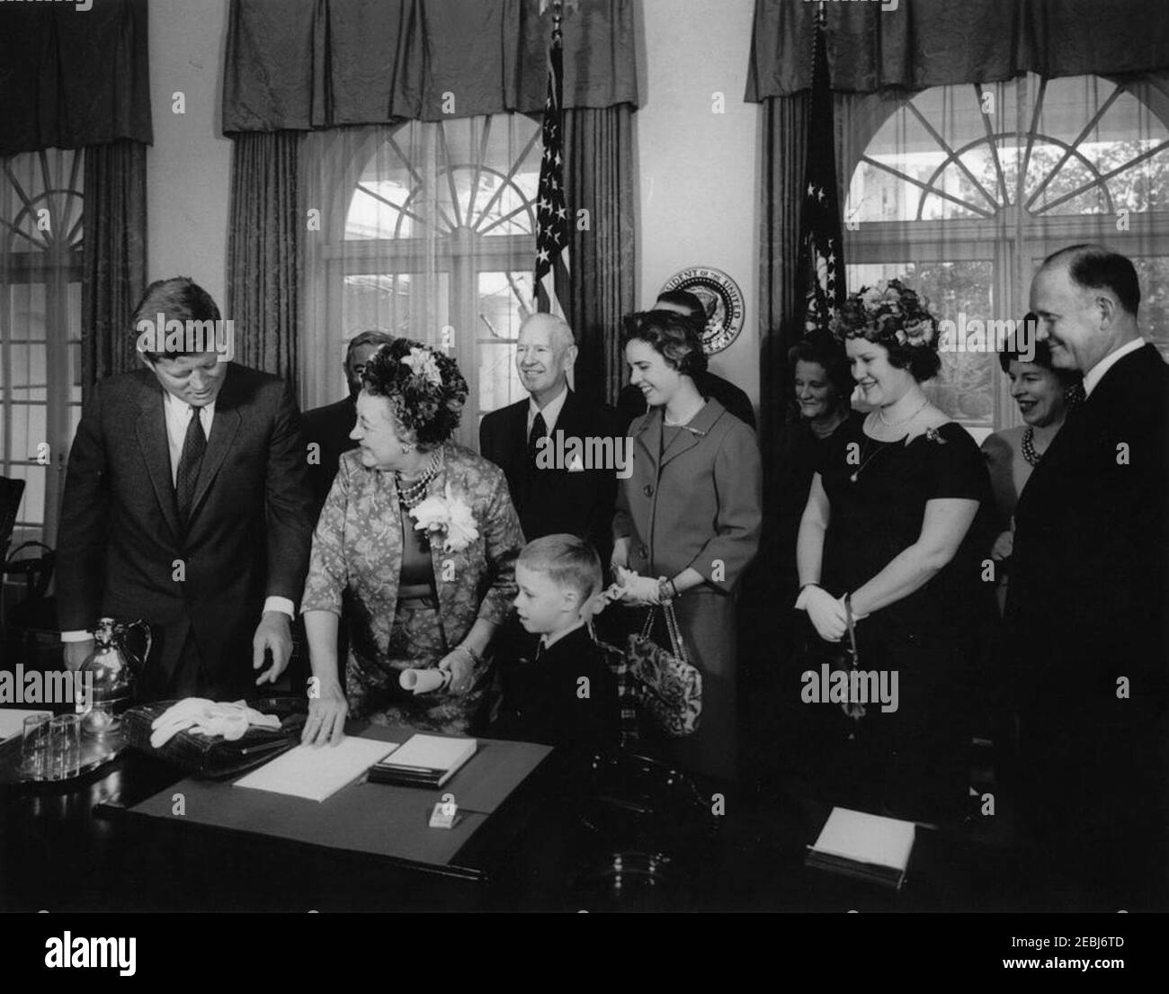 J f kennedy brother Black and White Stock Photos & Images - Alamy