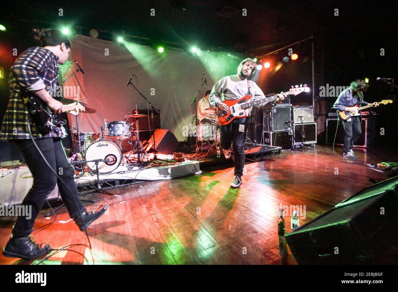 Callum McFadden of Hooton Tennis Club performing live on stage at Scala ...