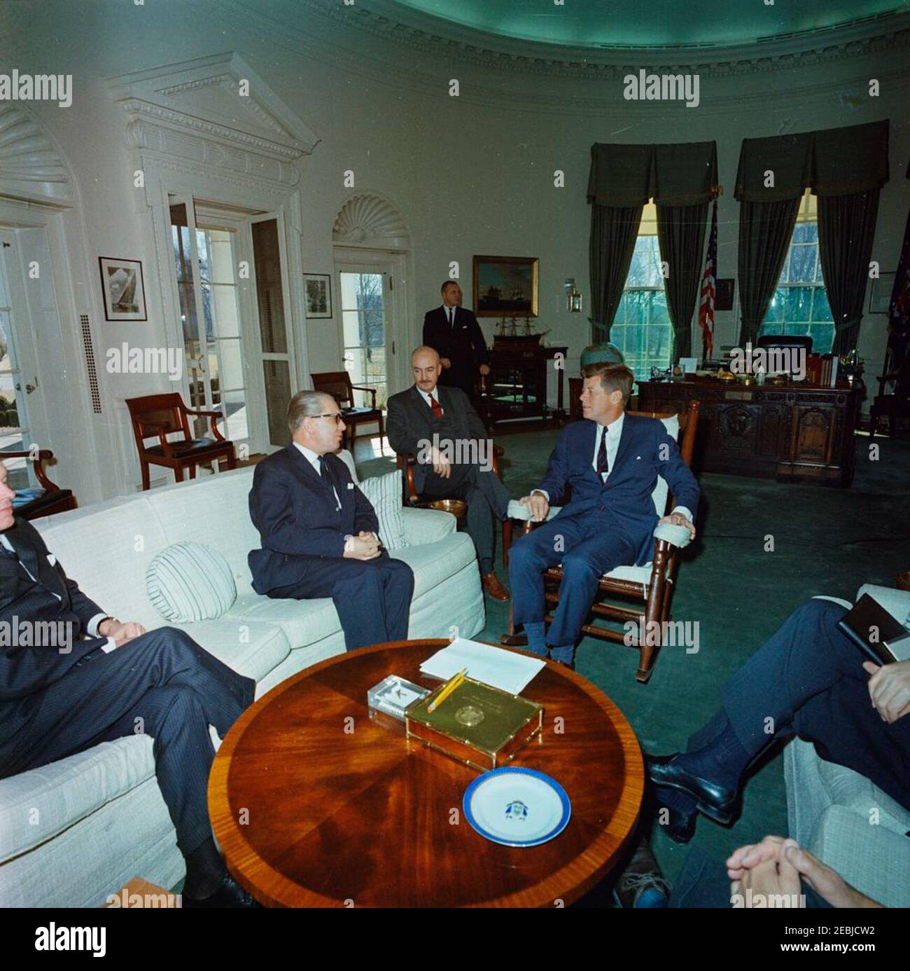 Meeting with Kai-Uwe von Hassel, Minister of Defense of West Germany ...