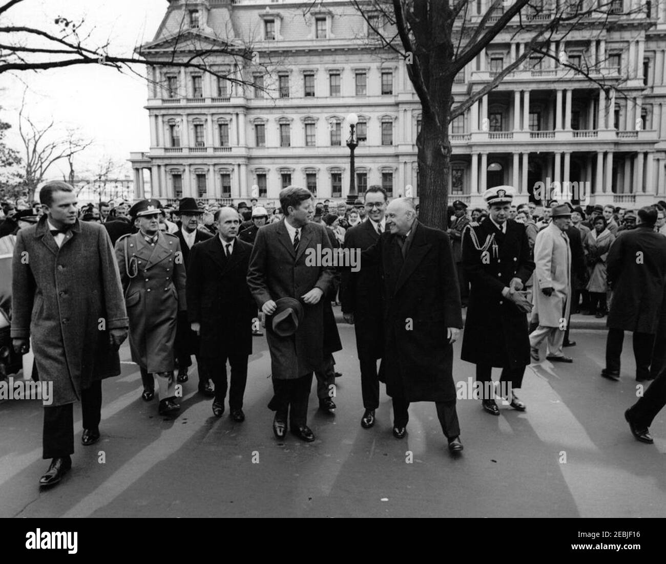 Arrival ceremony for Jorge Alessandri Rodru00edguez, President of Chile ...
