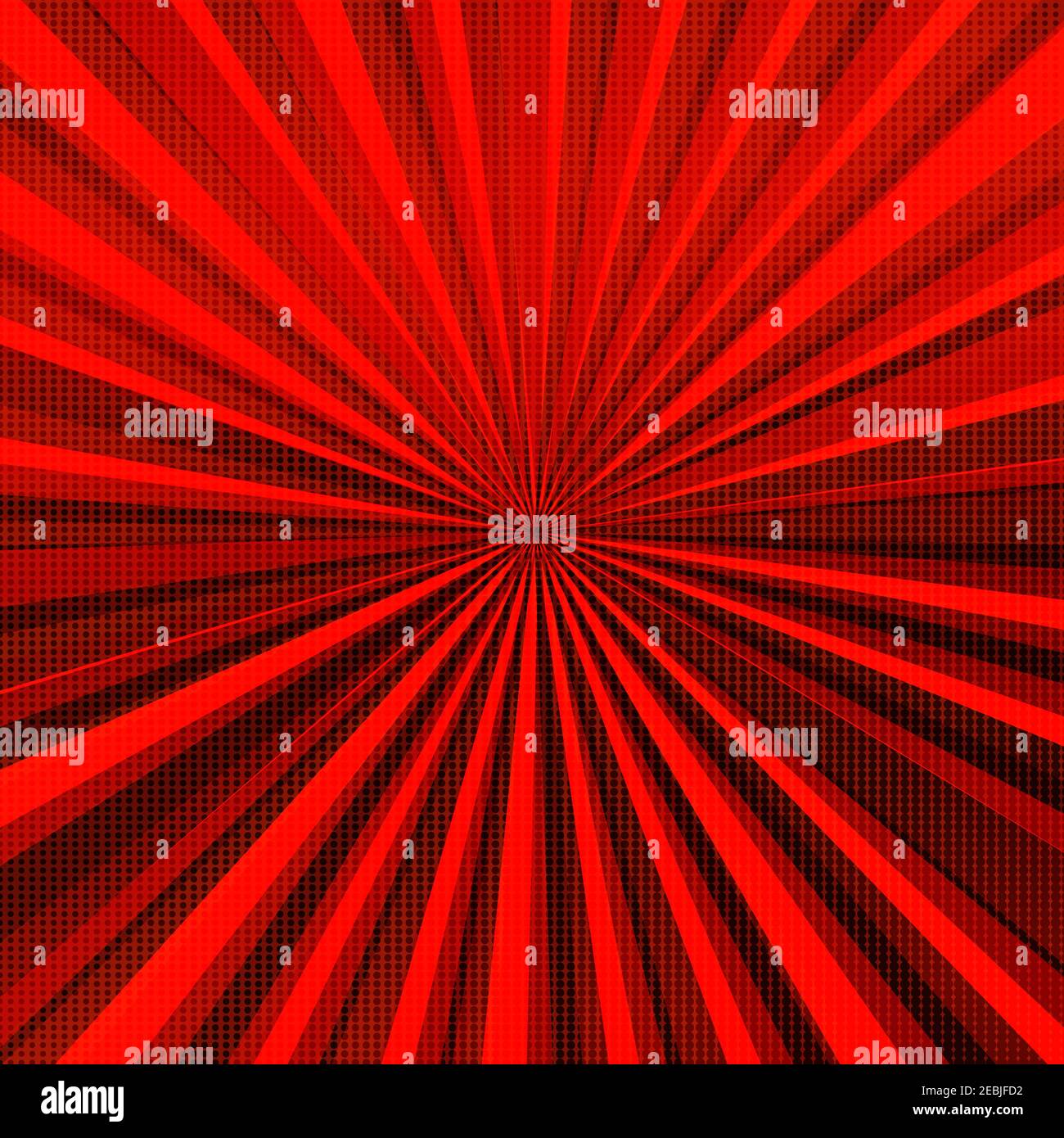 Pop art colorful comics book magazine cover. Striped red background ...