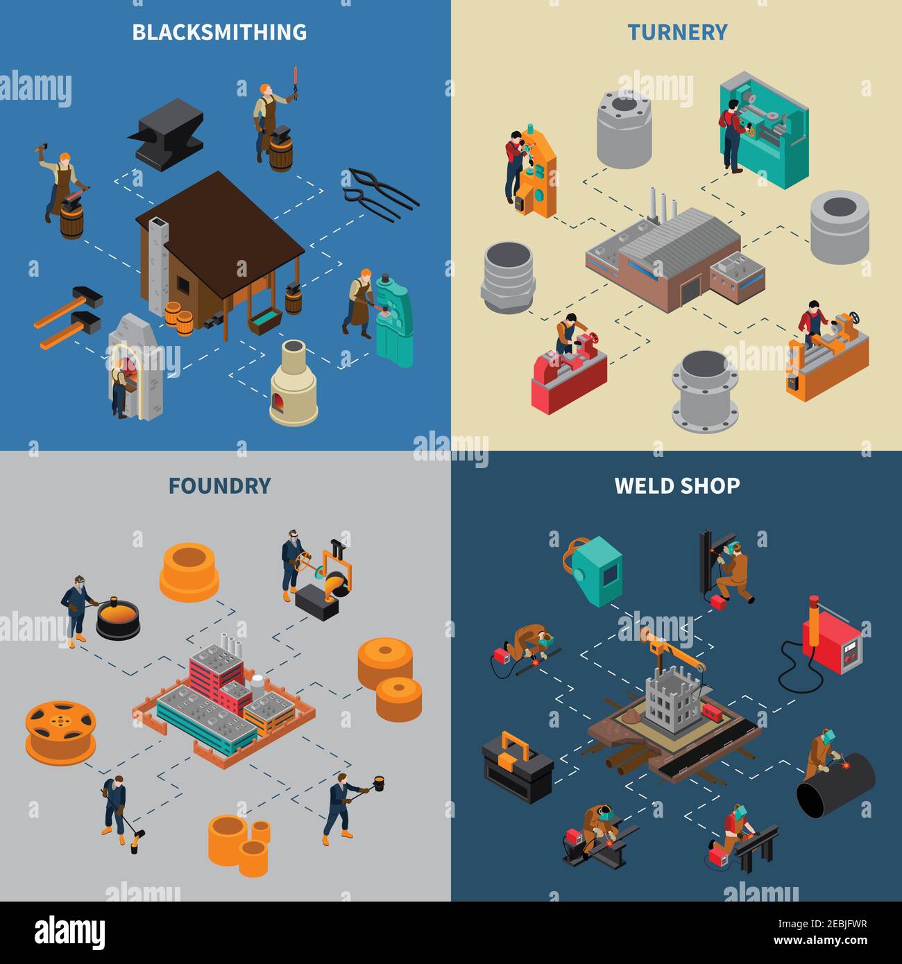 Welding shop Stock Vector Images - Alamy