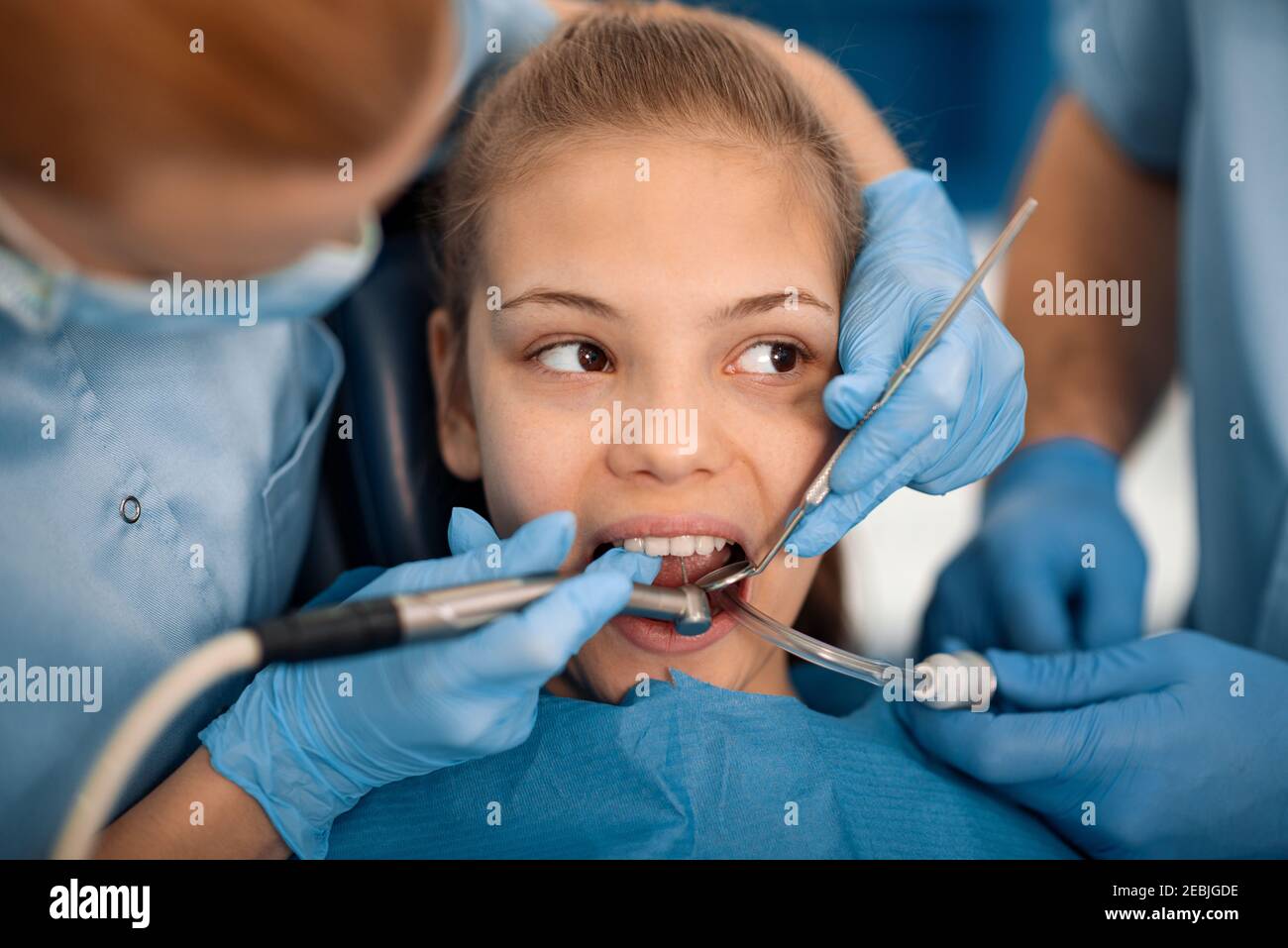 Close up girl having teeth hi-res stock photography and images - Alamy