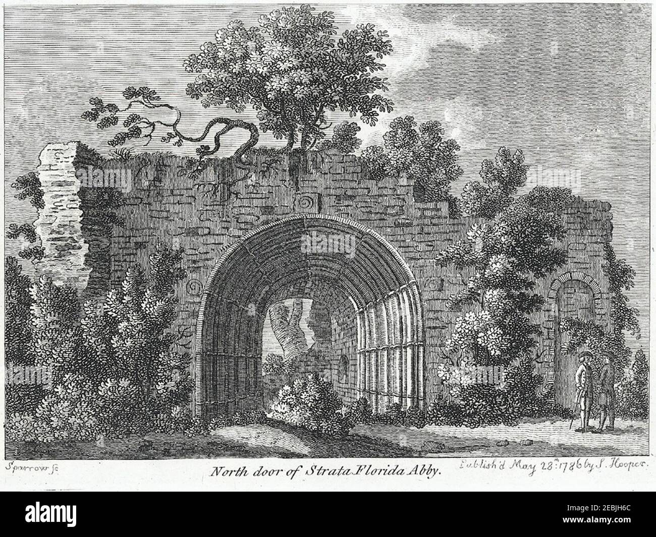 North door of Strata Florida Abby Stock Photo - Alamy