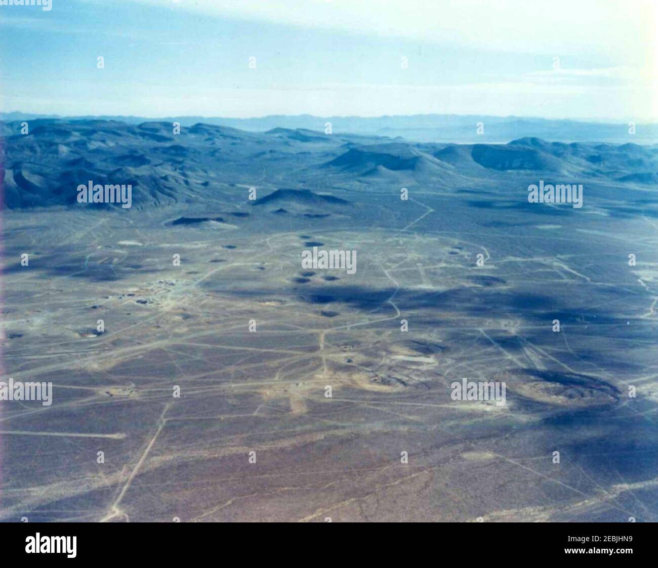 North end of Yucca Flat Stock Photo - Alamy