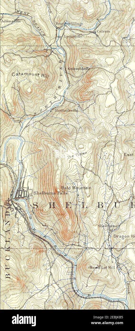 Deerfield map hi-res stock photography and images - Alamy