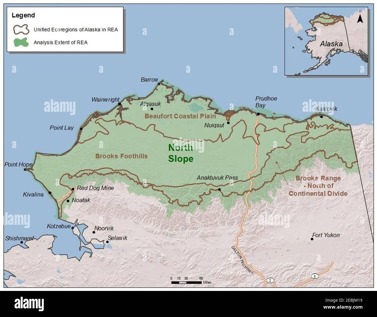 North Slope Ecoregions Stock Photo - Alamy