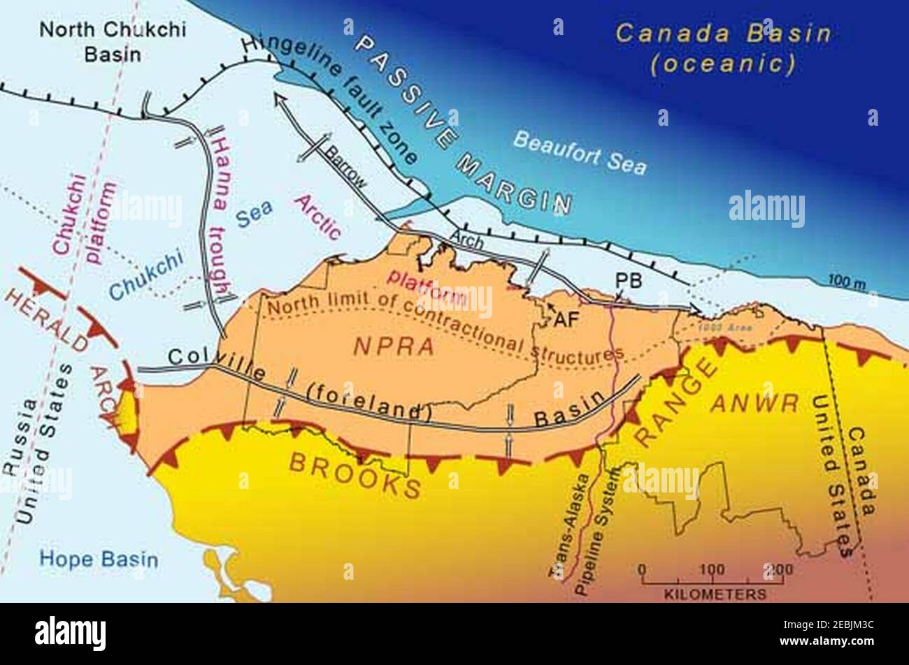 North Slope Foreland Basin Stock Photo - Alamy