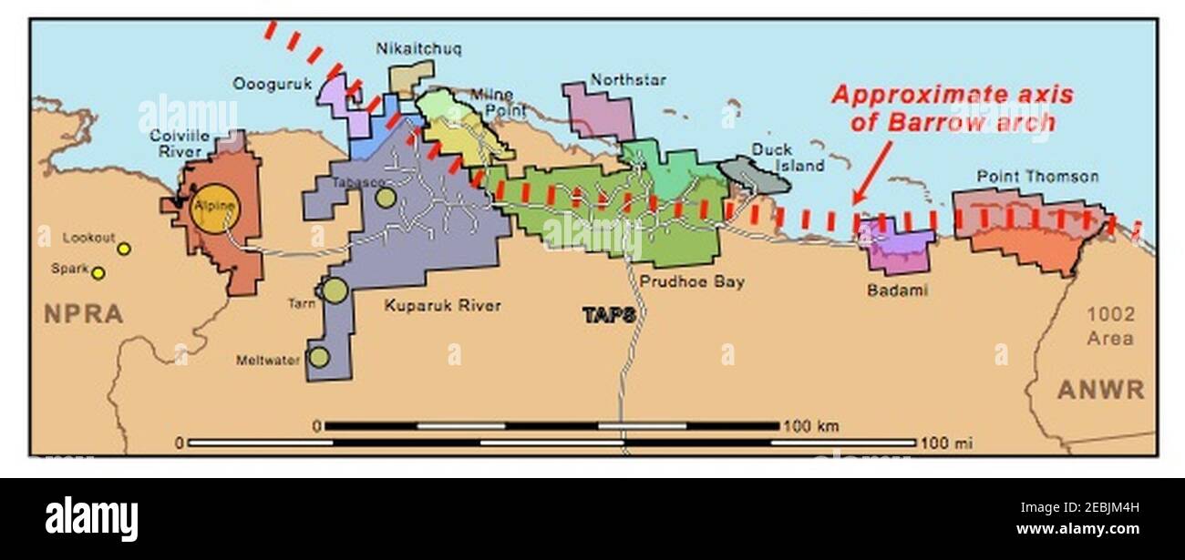 North Slope Oil Fields Stock Photo - Alamy