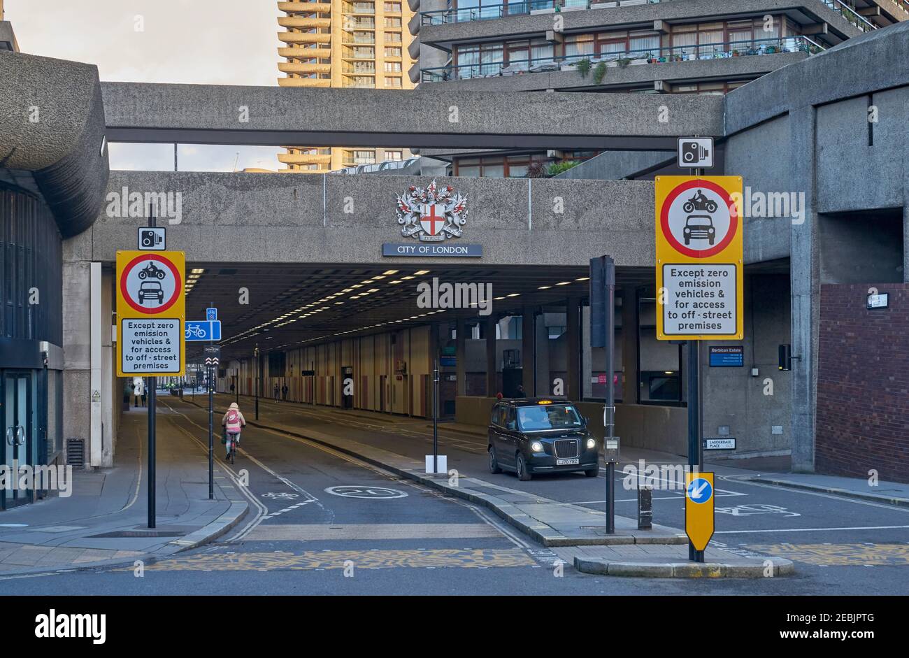 electric vehicle road EV only street. City of London Stock Photo - Alamy