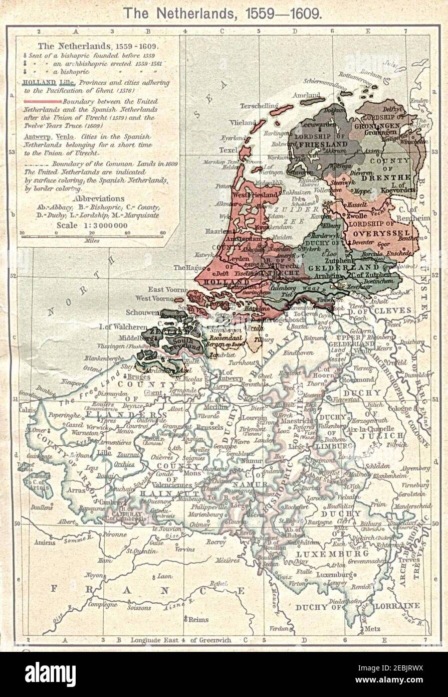 Map of northern netherlands hi-res stock photography and images - Alamy