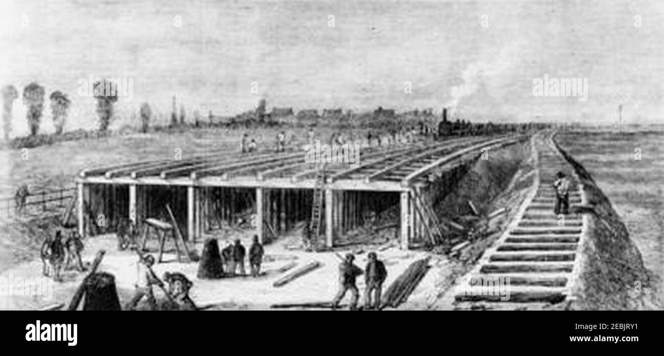 Northern Outfall Sewer under construction Stock Photo - Alamy