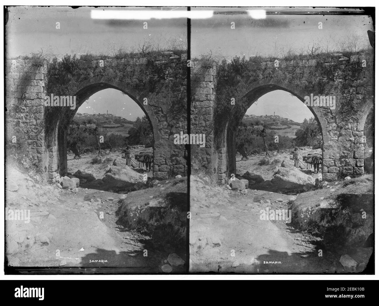 Northern views. View of Samaria from the Shechem Road Stock Photo - Alamy