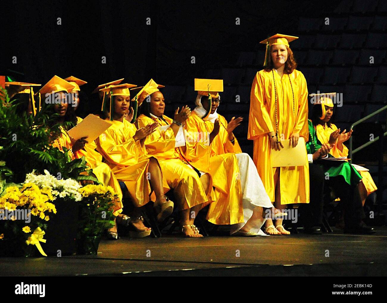 Northland High School valedictorian joins Navy 130501 Stock Photo - Alamy