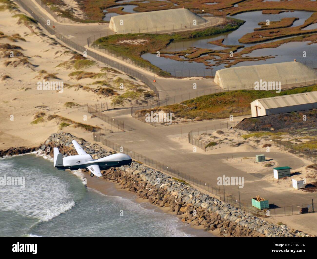 Northrop Grumman MQ-4C Triton of VUP-19 lands at Point Mugu on 9 ...