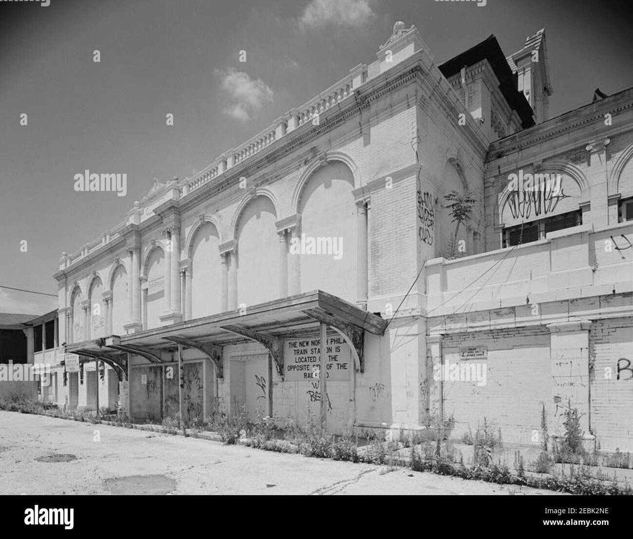 North-West view; Station Building - south (front) elevation, oblique ...