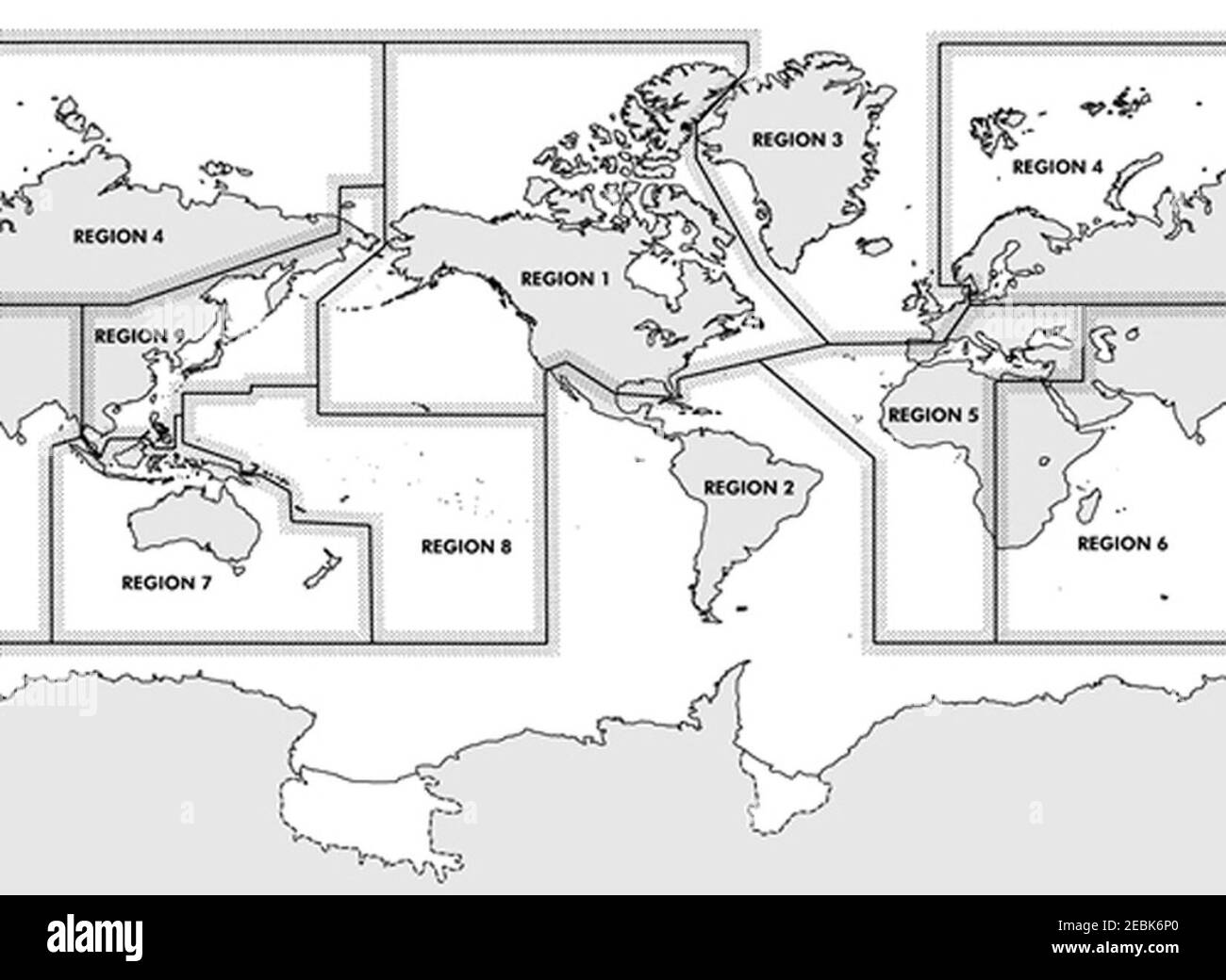 Regions map hi-res stock photography and images - Alamy