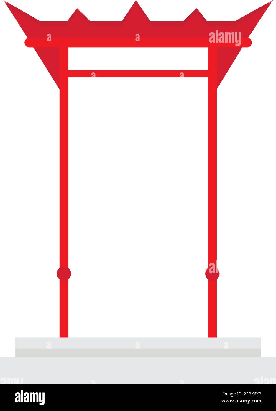 asian arch structure red icon Stock Vector Image & Art - Alamy