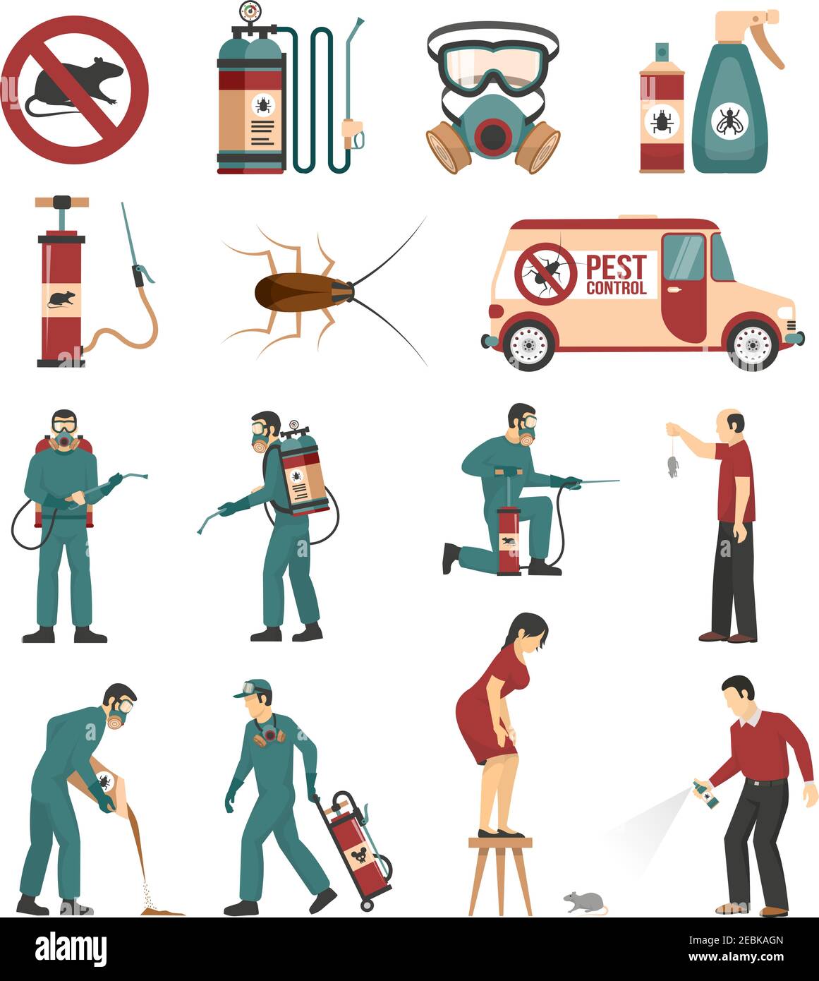 Pest control disinsection service Stock Vector Images - Alamy