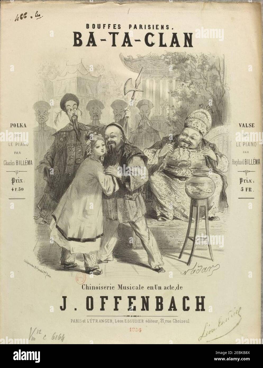 Notenheft Jaque Offenbach - BA-TA-CLAN Stock Photo - Alamy