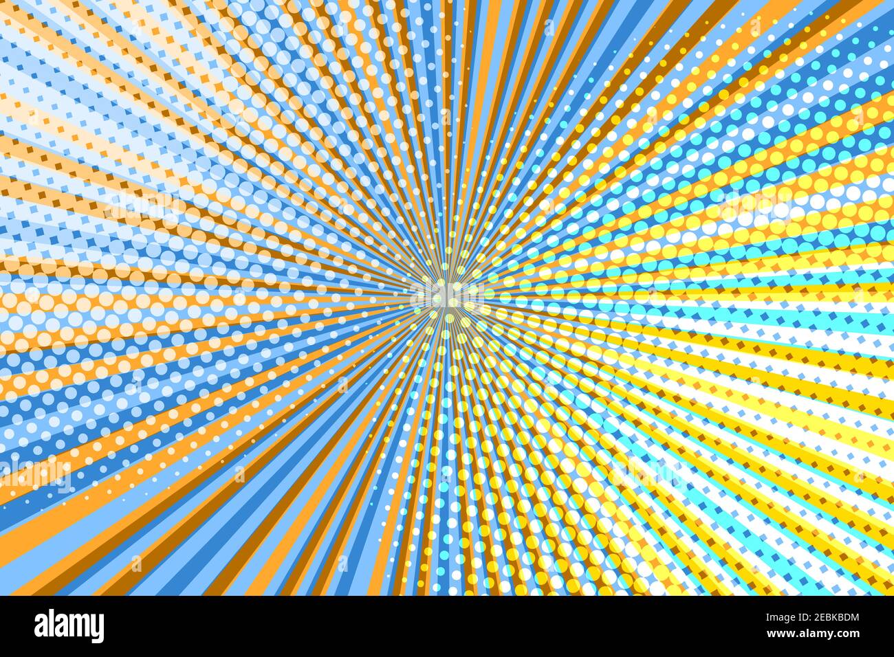 Striped colorful rays background. Pop art creative concept colorful ...