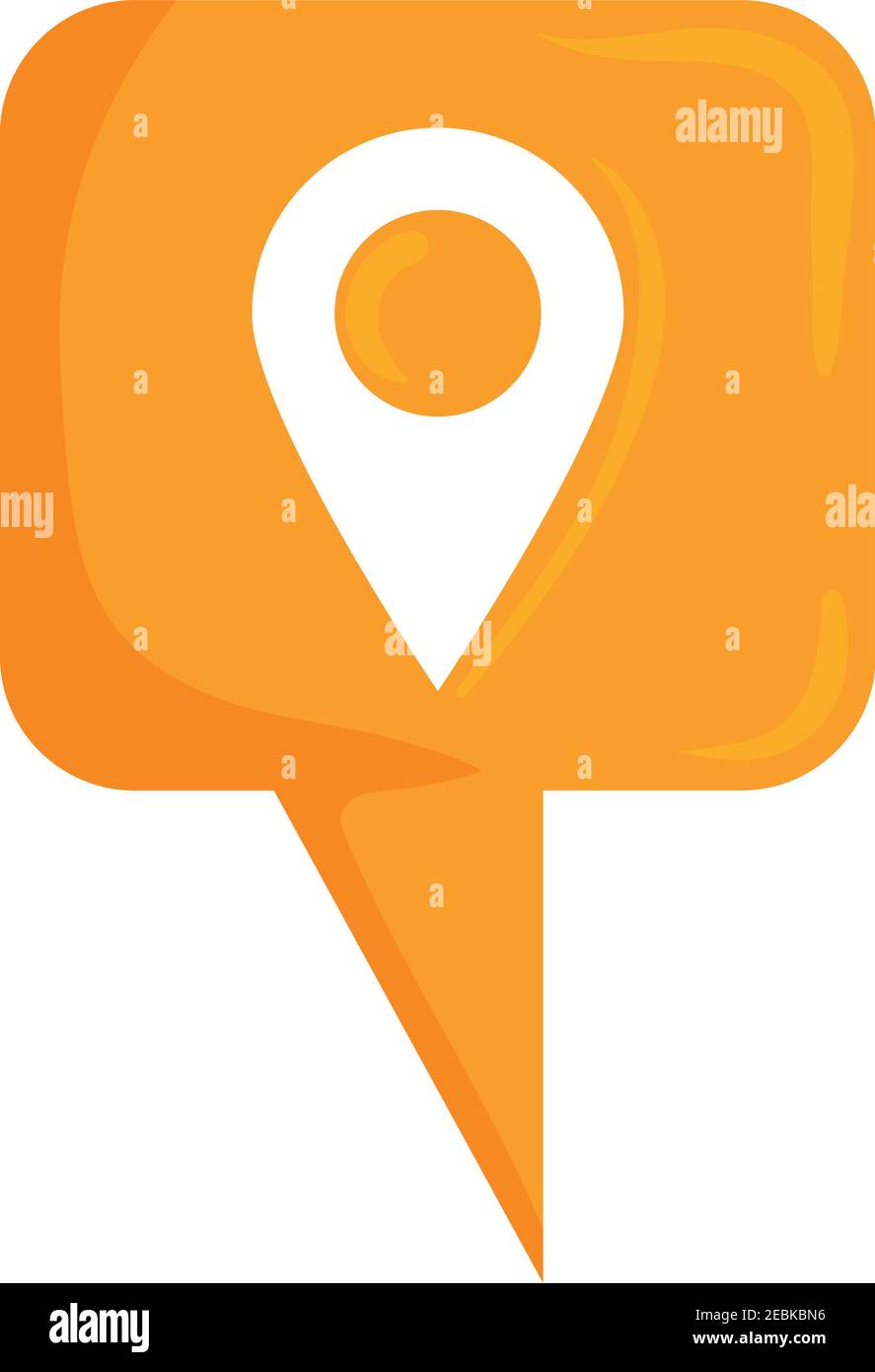 speech bubble with pin location social media icon Stock Vector Image ...